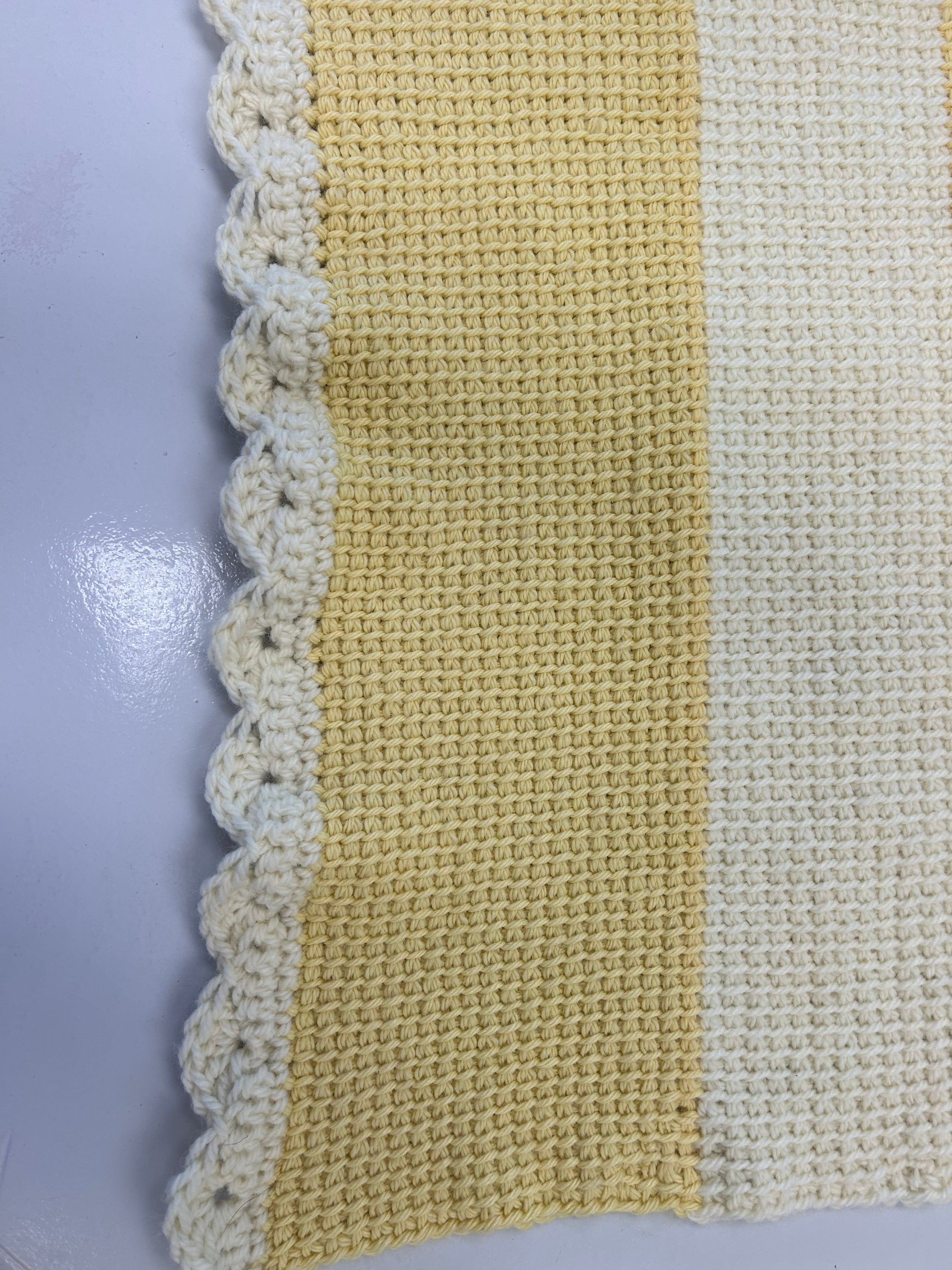 Beginning Tunisian Crochet Baby Blanket | The Knitting B LLC